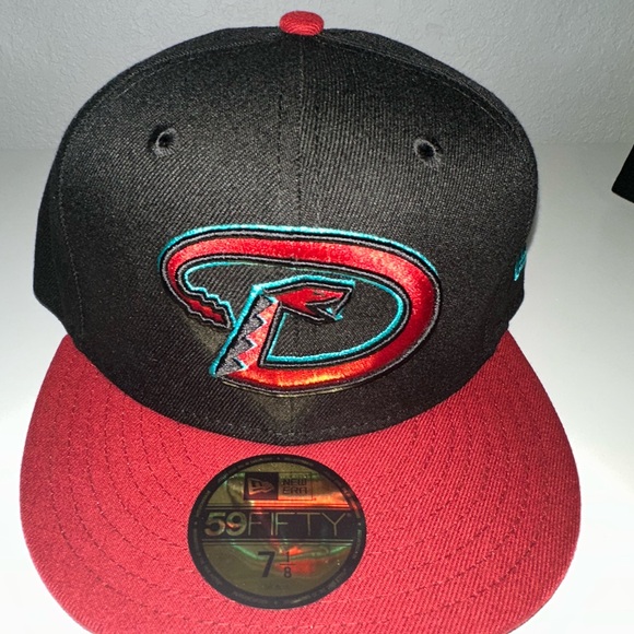 New Era | Accessories | New Era Black And Red 59fifty Hat | Poshmark